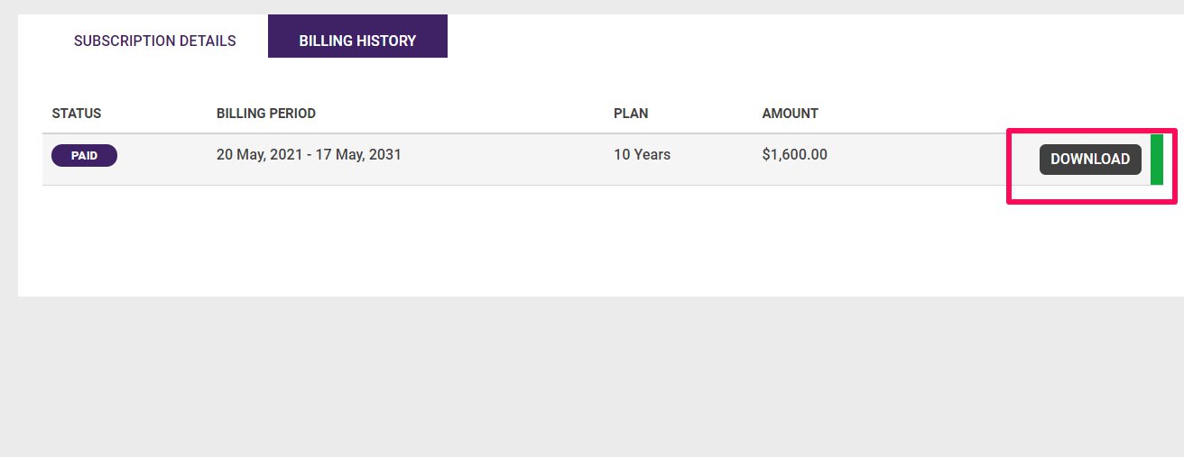 Solar Analytics Subscription Invoice Download