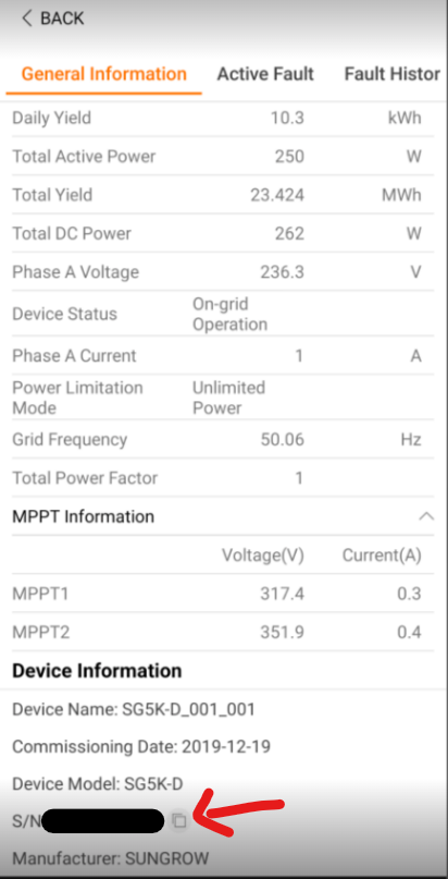 Sungrow - Sharing your inverter with Solar Analytics