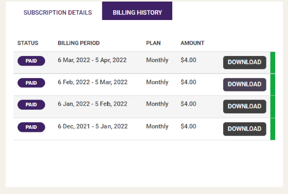 Solar Analytics Subscription Invoice Download